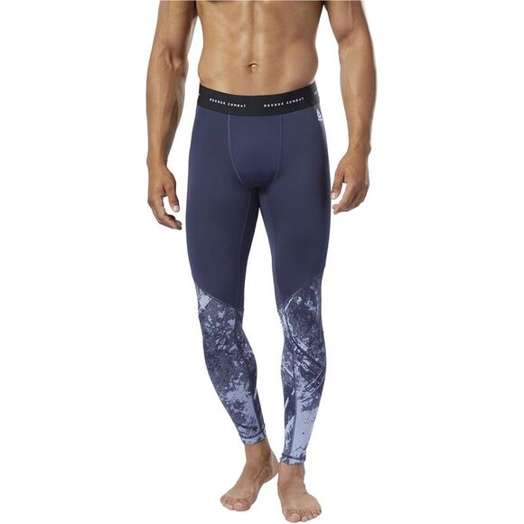 Reebok | Pants | Reebok Mens Combat Jacquard Compression Athletic Pants ...